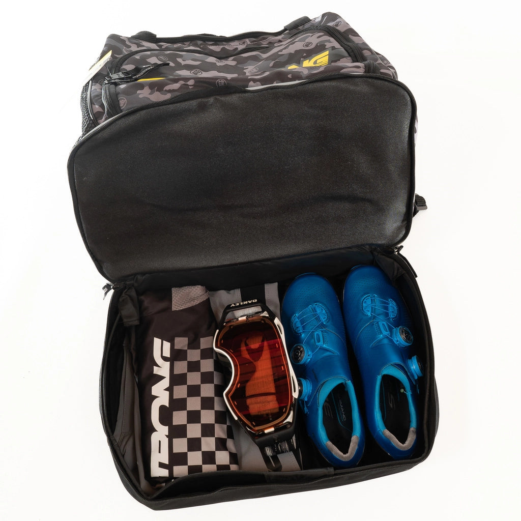 STAYSTRONG CHEVRON HELMET-KIT BAG (BLACK-GREY CAMO) | Pedal Champ